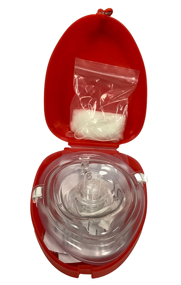 CPR Adult/Child Pocket Resuscitator Hard Case - Red - CPRM