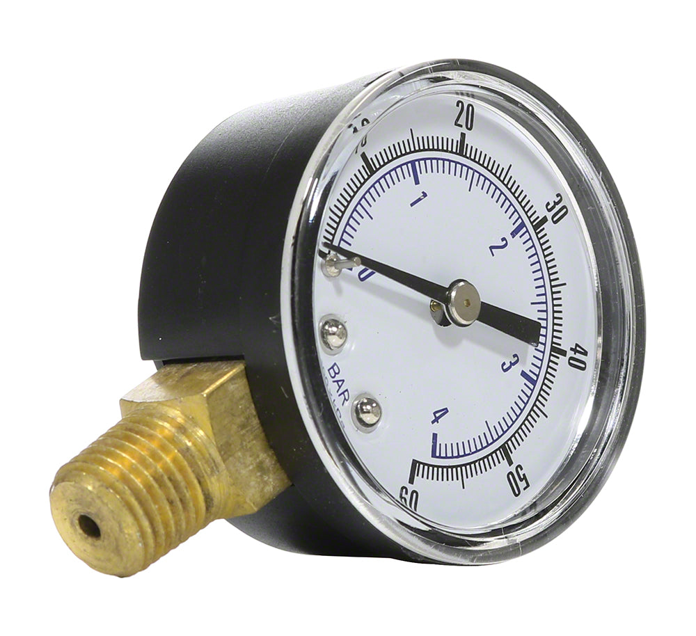 30B3000 - Waterco Pressure Gauge 0-50 Psi - 1.4 Inch NPT - - Baker-Hydro