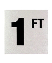 Ceramic Pool Depth Marker Tiles - Skid Resistant