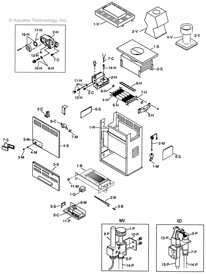 Raypak 105A Heater (Versa) Replacement Parts