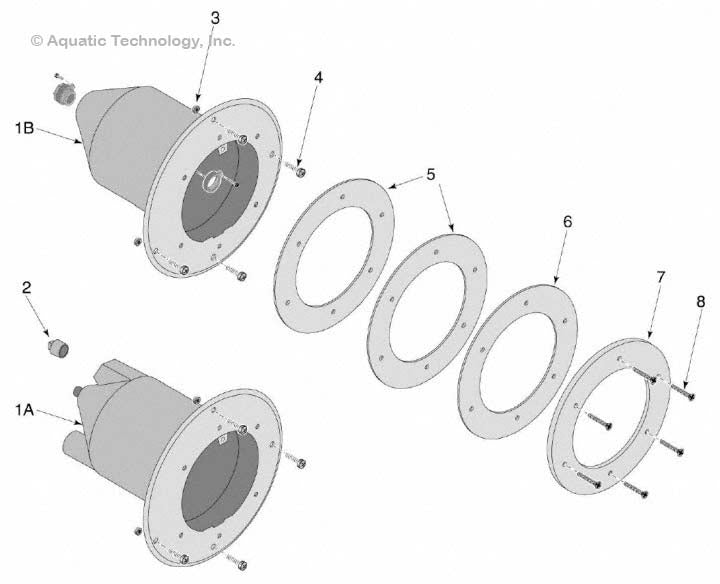 Sta-Rite Small Light Niches Replacement Parts