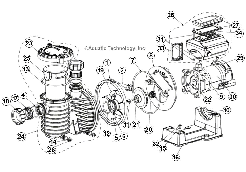 Sta-Rite IntelliPro VS 3050 Pump Parts - Before 2019