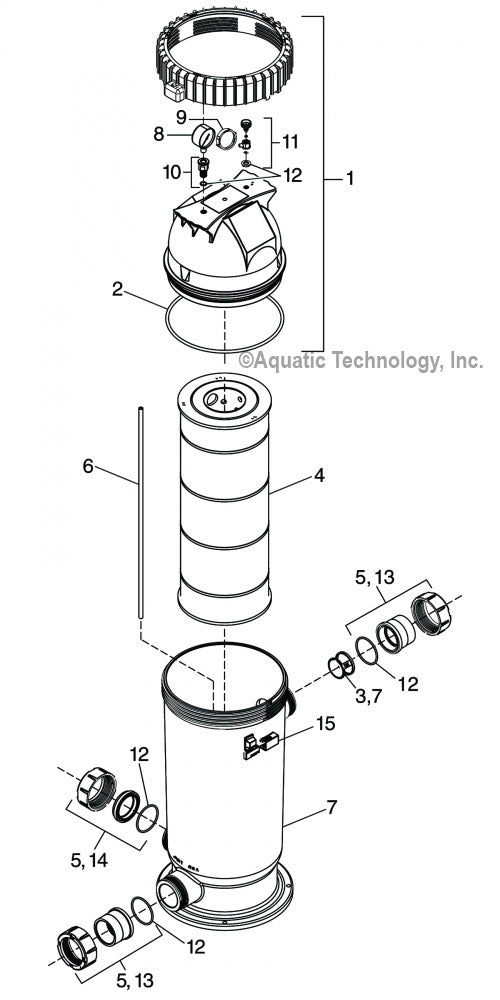 Jandy CS-Series Cartridge Filter Parts