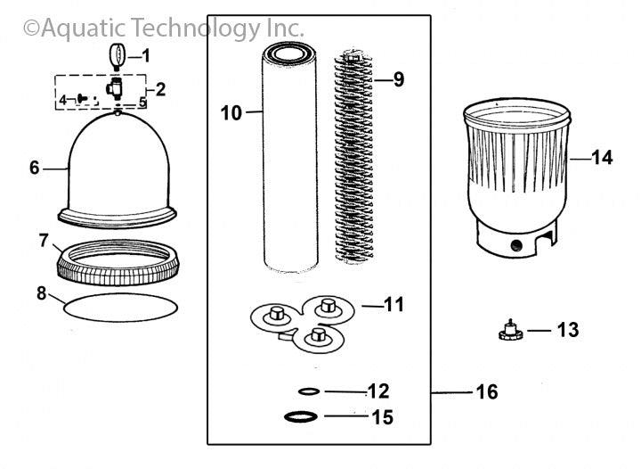 Jacuzzi Tri-Clops TC-330-550-MB Pool Filter Parts