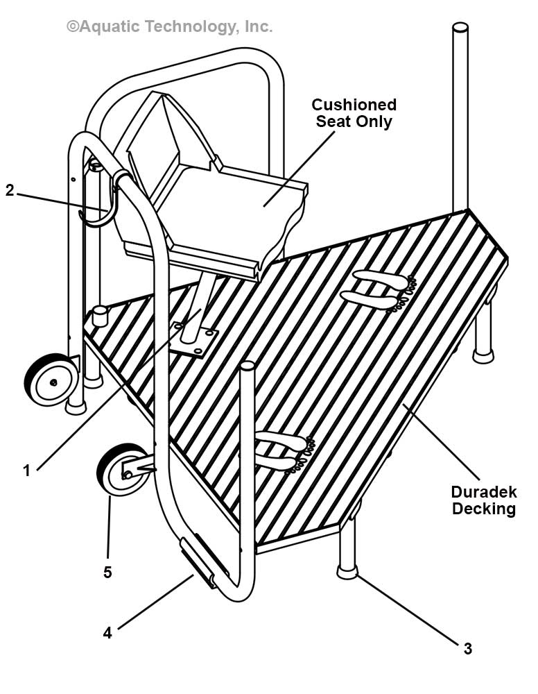 Paragon Griff Vision 1-Step Lifeguard Chair Replacement Parts