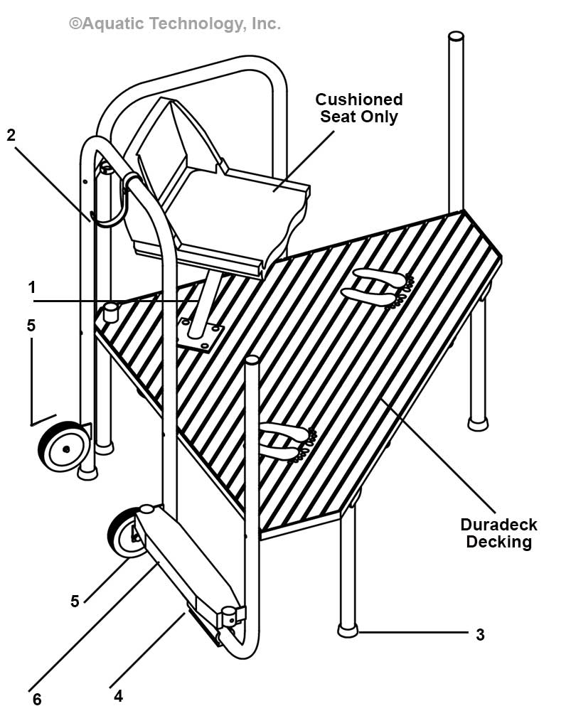 Paragon Griff Vision 2-Step Lifeguard Chair Replacement Parts