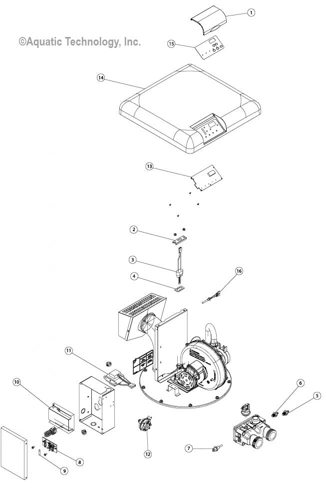 Pentair MasterTemp 125 Heater Electrical System Replacement Parts