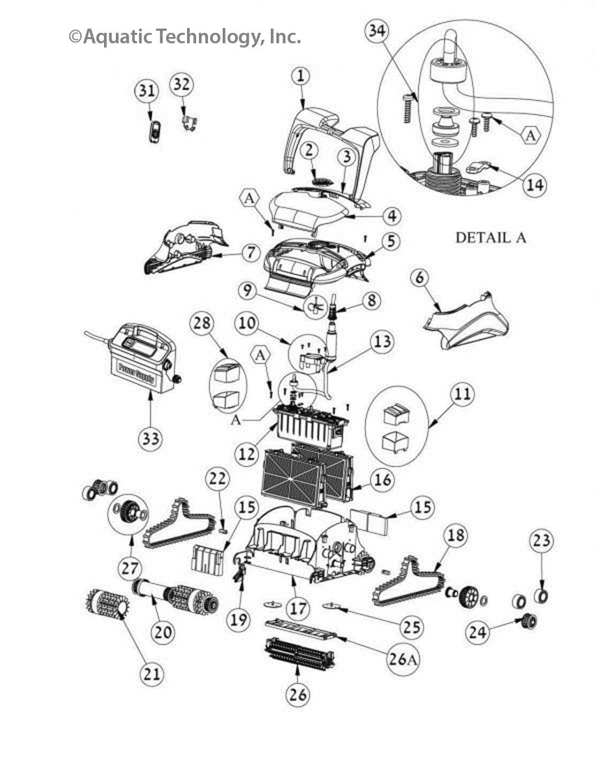 Dolphin Wave 80 Pool Cleaner Parts