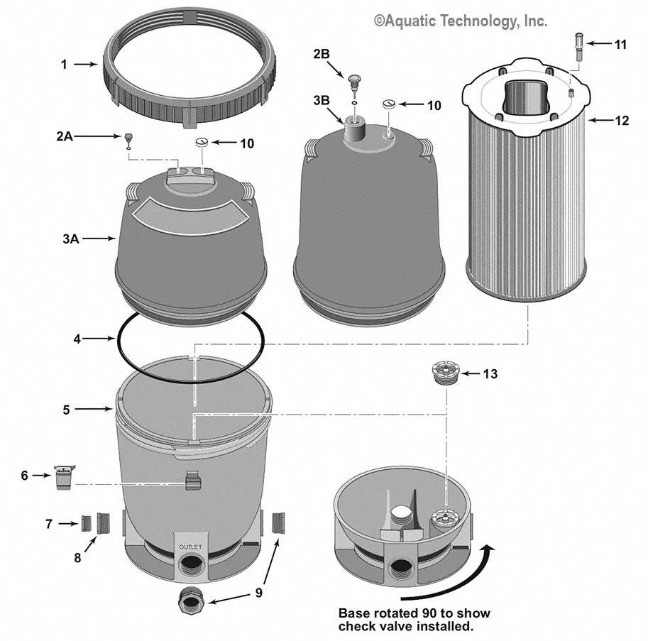 Sta-Rite System 2 Modular Media PLM Filter Parts