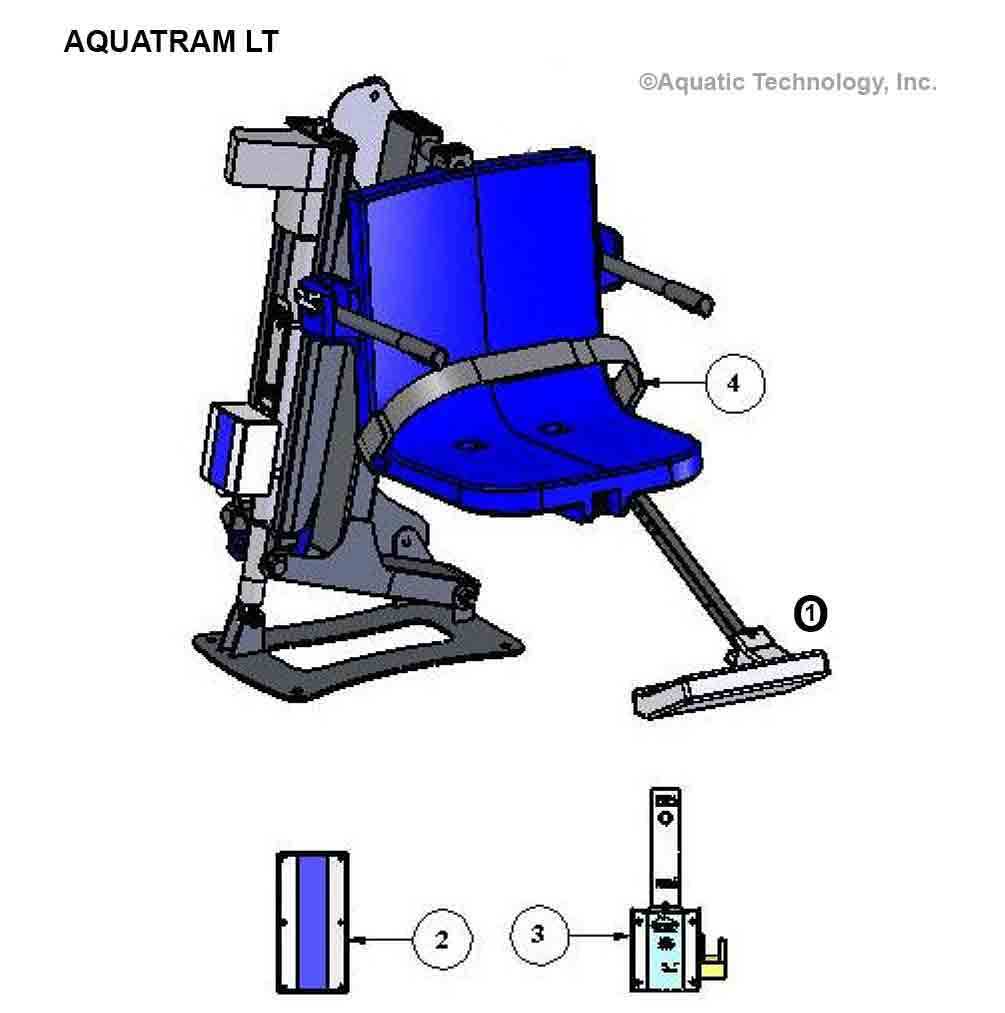 Pentair AquaTram LT Pool Lift Replacement Parts