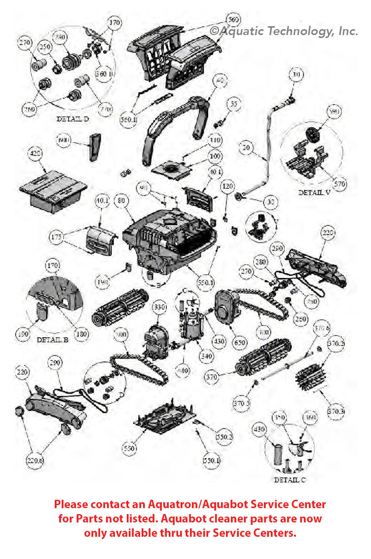 Aqua Products Rapids 2000 Replacement Parts