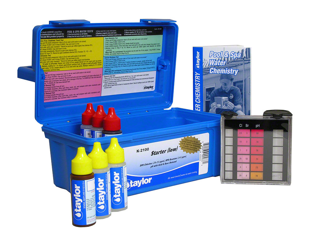 Taylor K-2100 DPD Starter Test Kit Bromine-Chlorine LoRange Replacement ...