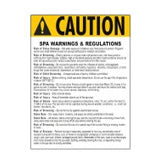 Spa Rules Signs - Save on State Regulations Signs
