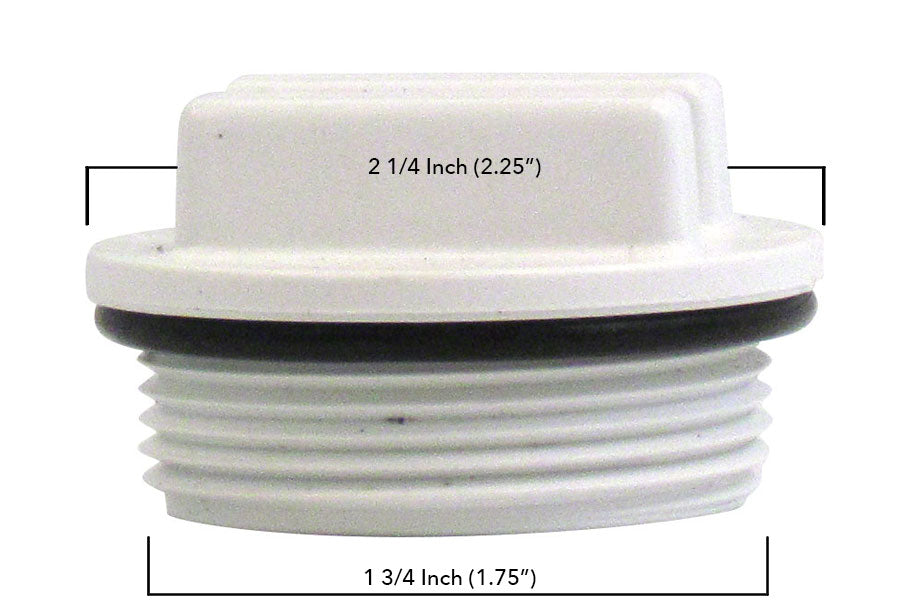 25543-000-000 - Return Fitting Raised Plug with Gasket - 1-1/2 Inch MPT