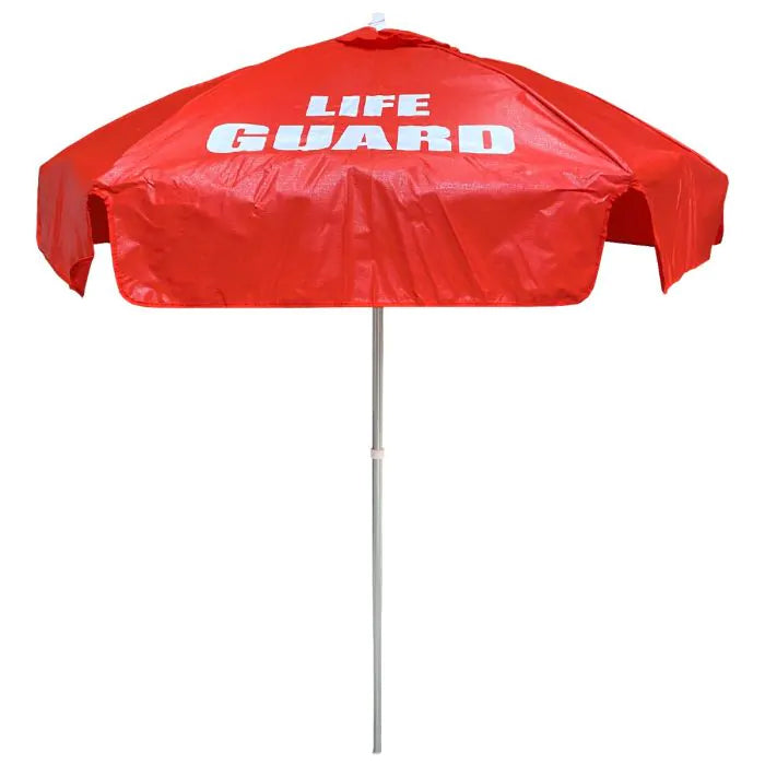 6-1/2 Foot Vinyl Lifeguard Umbrella - Tilting