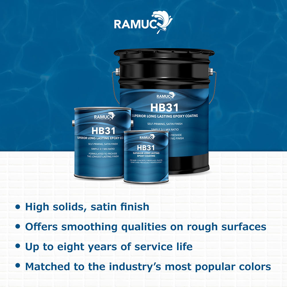 Ramuc HB31 Epoxy Pool Paint - 1 Gallon - Industry Colors - 91323XXXX