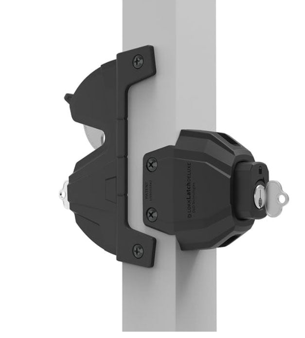 Lokk Latch Deluxe Safety Gate Lock Dual-Lockable - Black - LLDAB