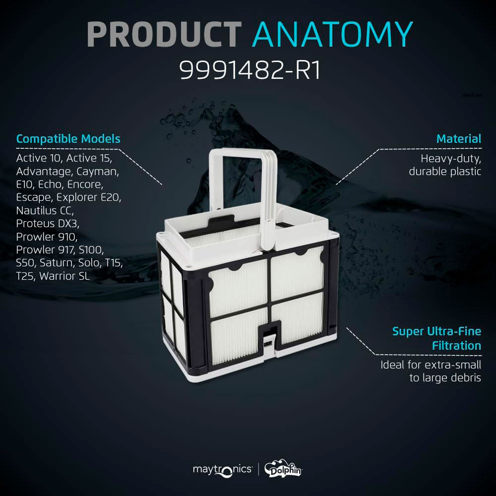 9991482-ASSY - Active Super Ultra-Fine Filter Basket - Small - Maytronics