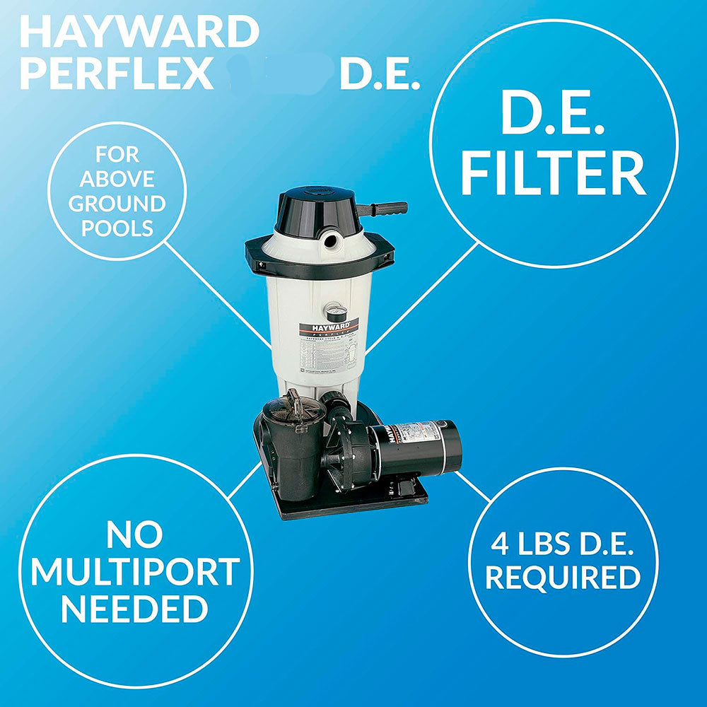 Hayward Perflex EC50C Aboveground DE Filter System - 25 SF - W3EC50C93S