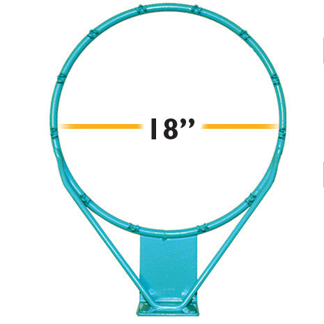 Splash and Slam Basketball Rim - 18 Inches Vinyl Coated Stainless ...