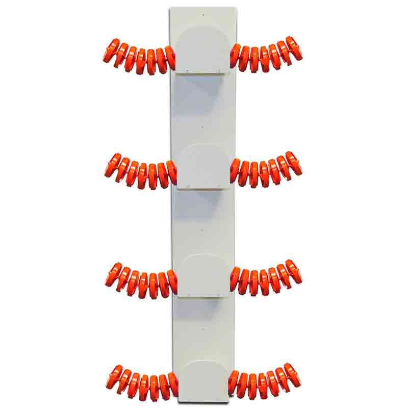 Lane Line Wall Bracket for 4 Pool Lane Lines - White