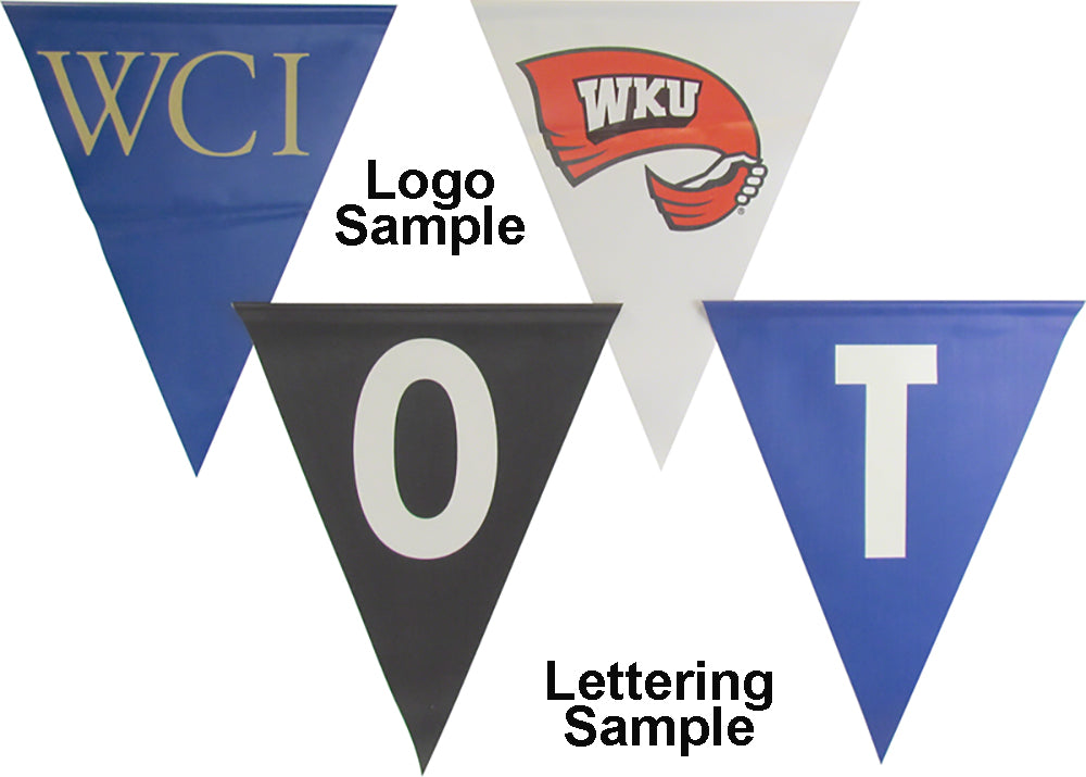 Custom Backstroke Flag -Double Sided Custom Logo