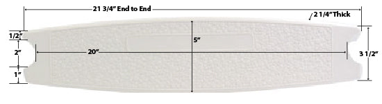 Plastic Sloping Ladder Tread Step - 20 Inch Width - SR Smith - S2470-102