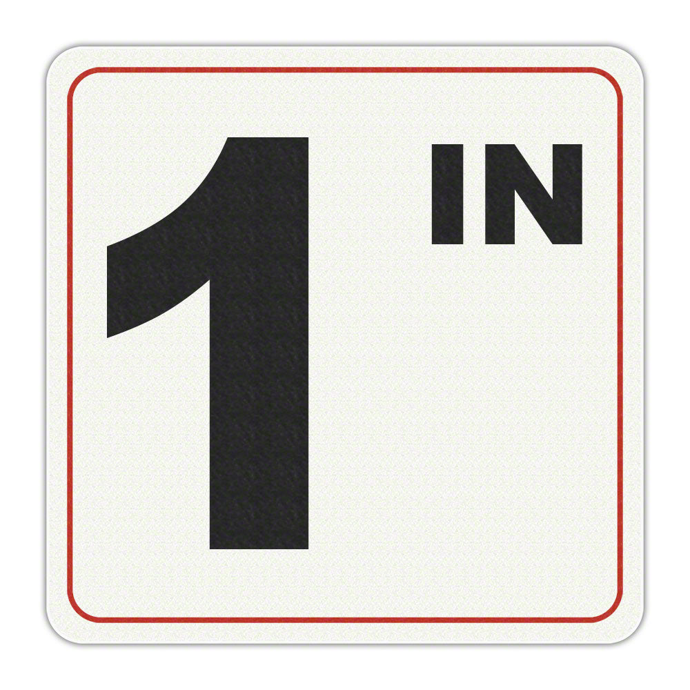 1 IN Pool Deck Depth Marker - Adhesive Installation