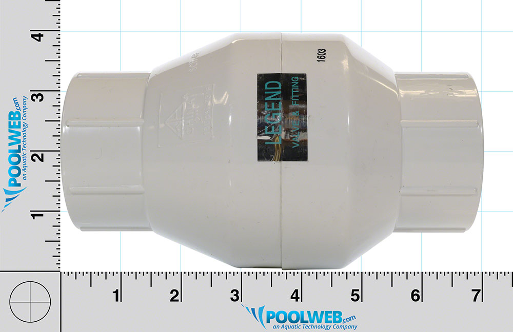 In-Line Spring Check PVC Valve 2 Inch - Solvent