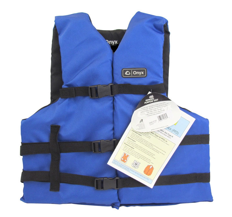 Adult Life Vest - Type III - Universal 30-52 Inch Chest