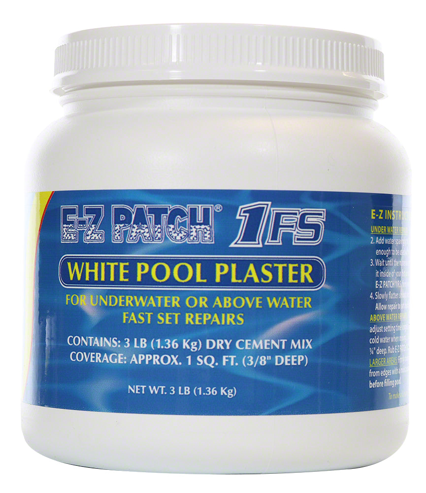 White Pool Plaster Repair (Quick Set) - 3 lbs - EZ Patch - EZP1-3-FS