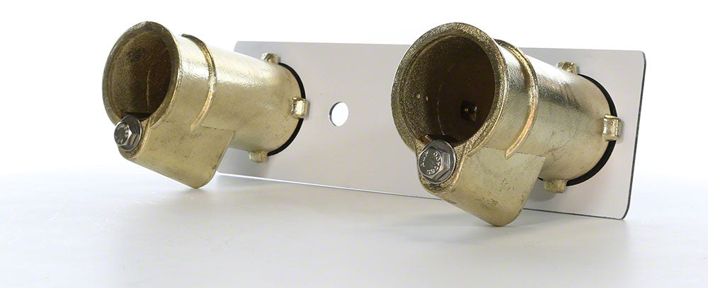 Bronze Anchor Sockets 4 Inches - Two Set 8 Inches Pre-Mounted Anchor Bar