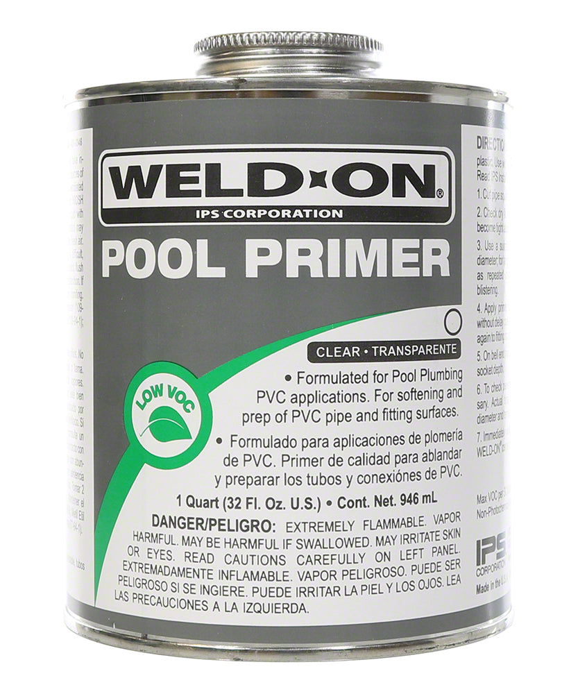 Weld-on PVC Pool Primer Clear - 1 Quart - CP68Q
