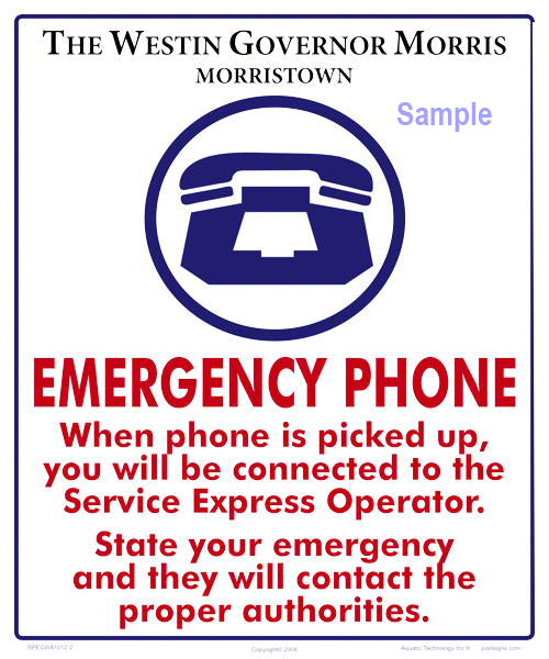 Custom Sign 10x12 Inches on Heavy Duty White Aluminum - SPEC-WA1012