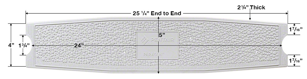 44109 - Paragon Plastic Sloping Ladder Tread Step - 24 Inch Width