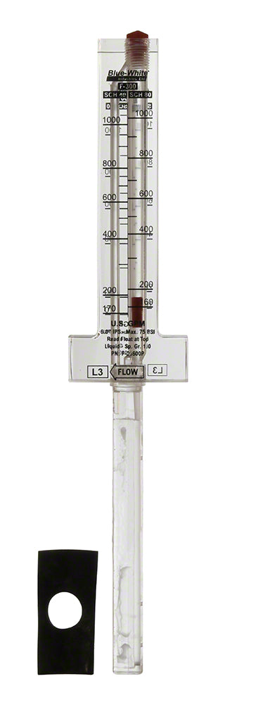 Blue White F-300 Flowmeter for 6 Inch Horizontal Pipe - F-30600P
