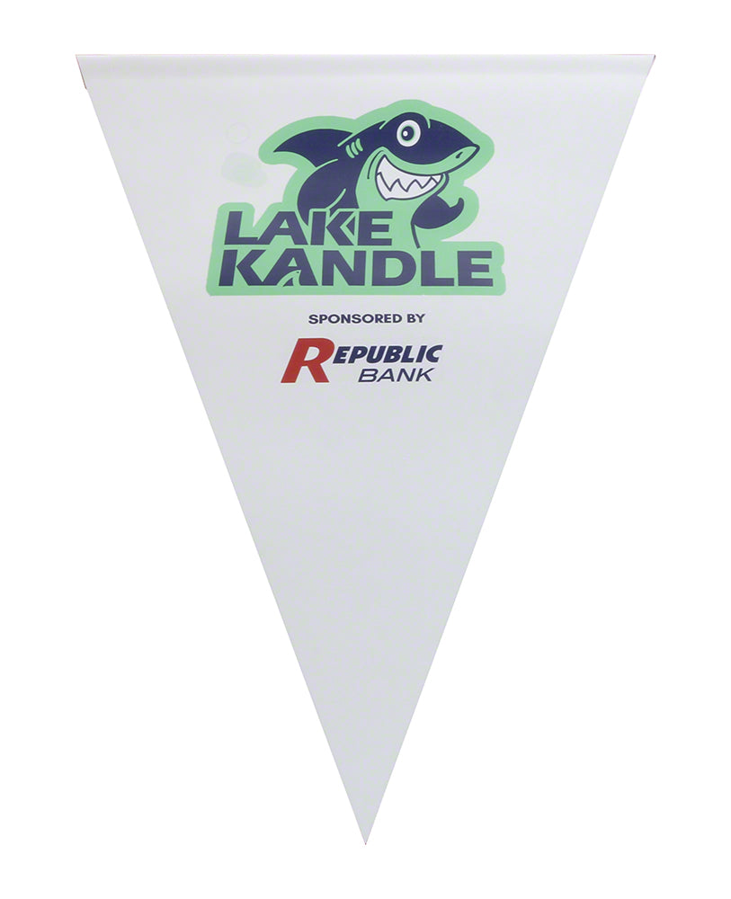 Custom Backstroke Flag 12x18 - Double Sided Custom Logo