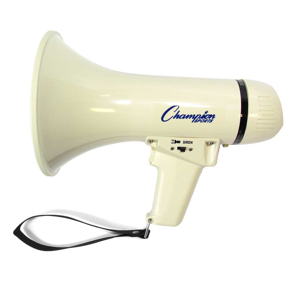 Champion Sports Megaphone With Siren - 4-8 Watts - MP400W