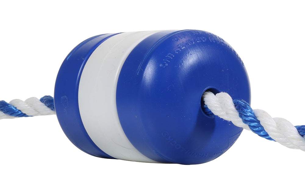 20 Foot Pool Rope & Float Kit - 1/2 Inch Blue-White Rope with Locking ...
