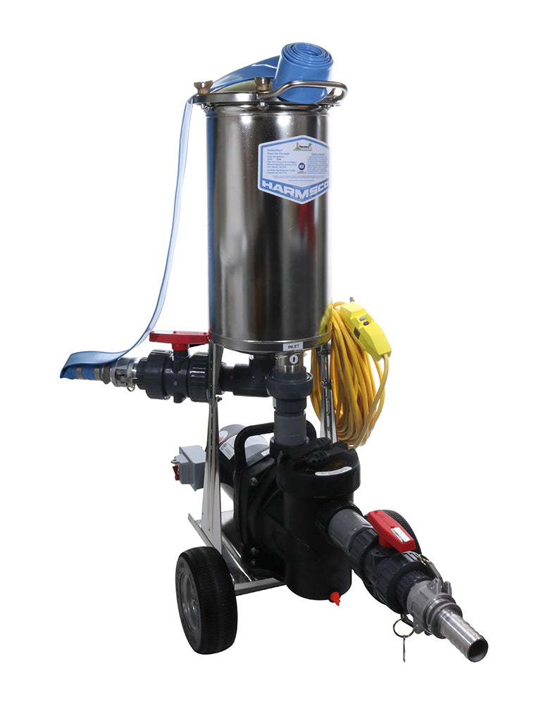 Portable Pool Vacuum System - 1 HP with Harmsco Cartridge Filter 115V ...