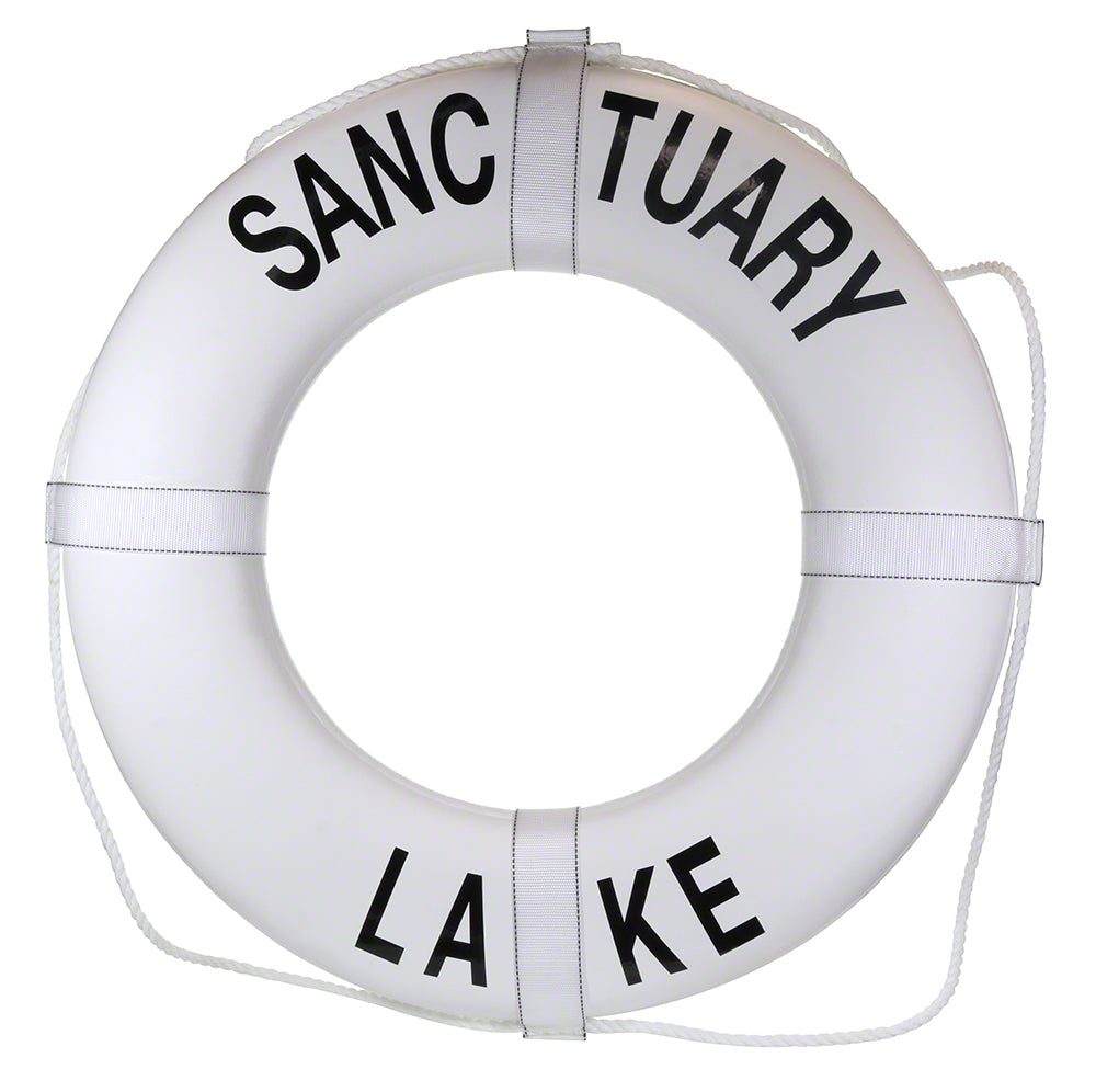 Custom Life Ring Buoy - 30 Inch - White