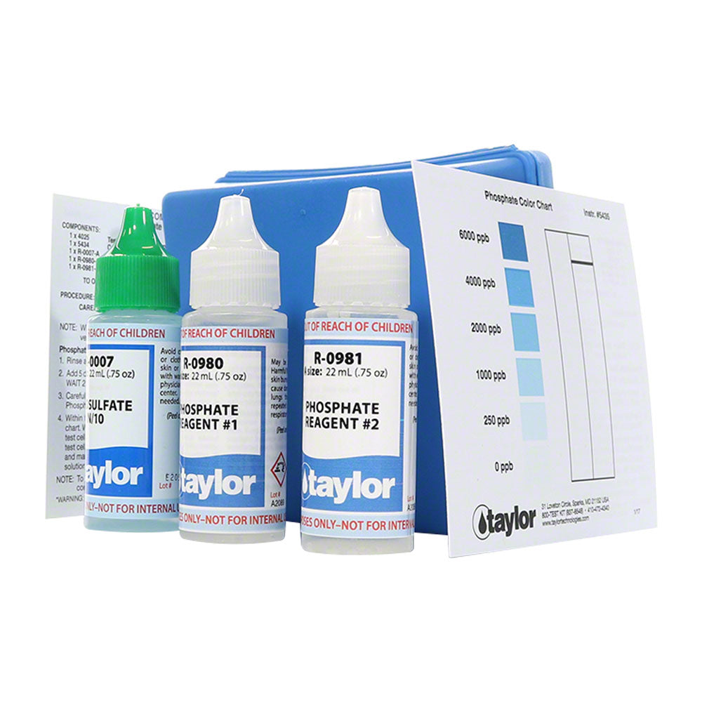 Taylor Color Card Comparator Low Phosphate Pool Test Kit - K-1106