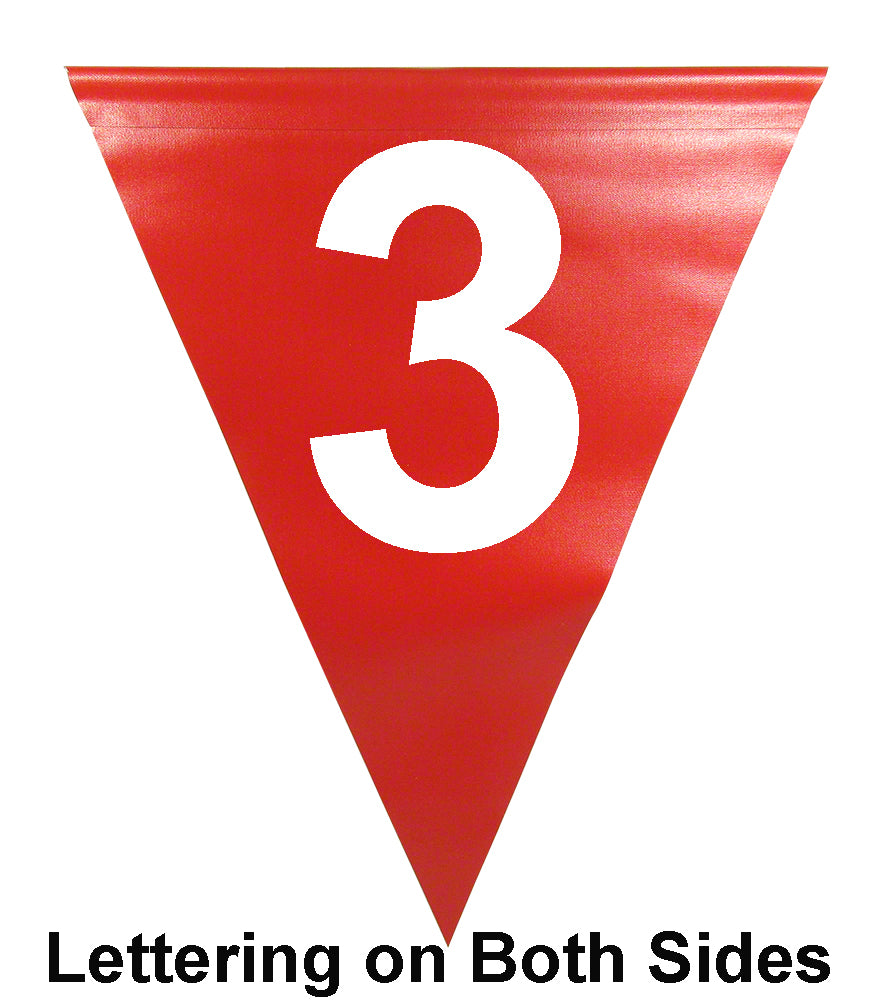 Custom Backstroke Flag - Double Sided Custom Lettering