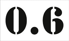 #0.6 Reusable Stencil - Pool Depth Marker 10x6 Inch