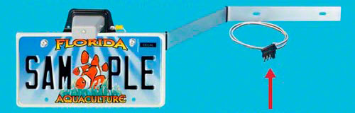 HammerHead License Plate Mover with Light - HH5052