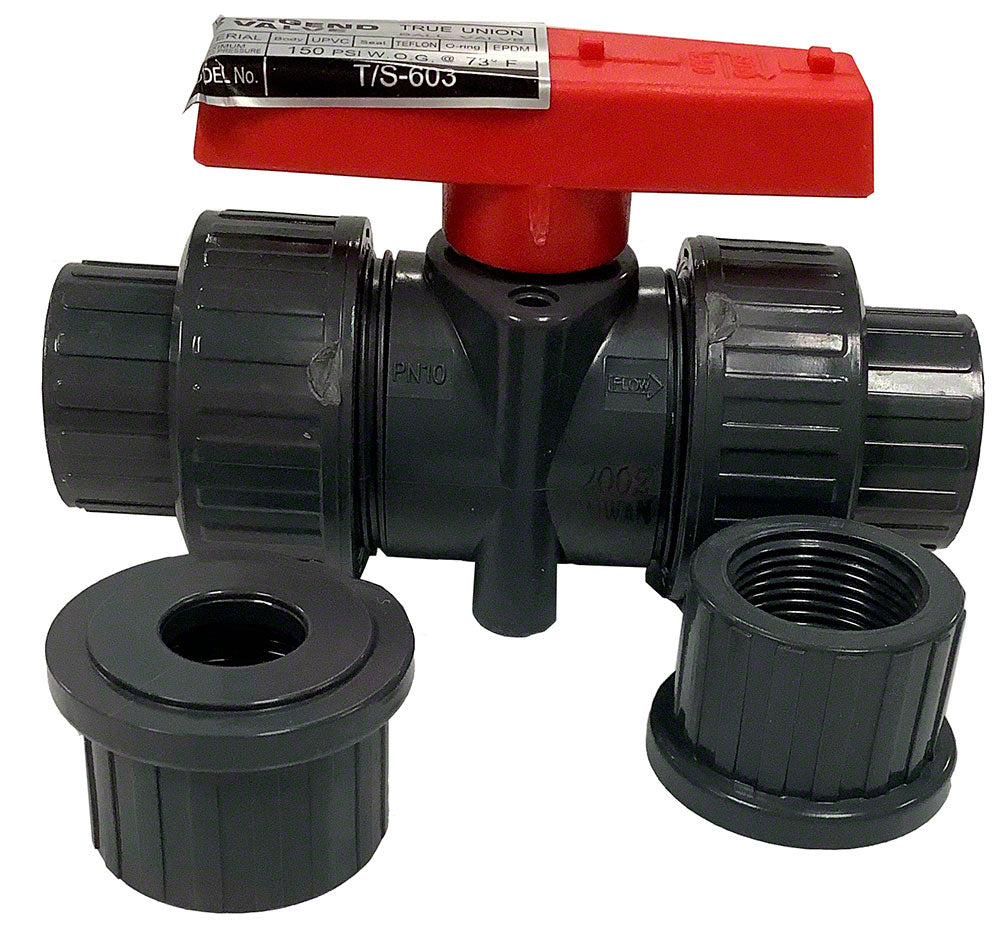 True Union PVC Ball Valve - 3/4 Inch FNPT x Solvent