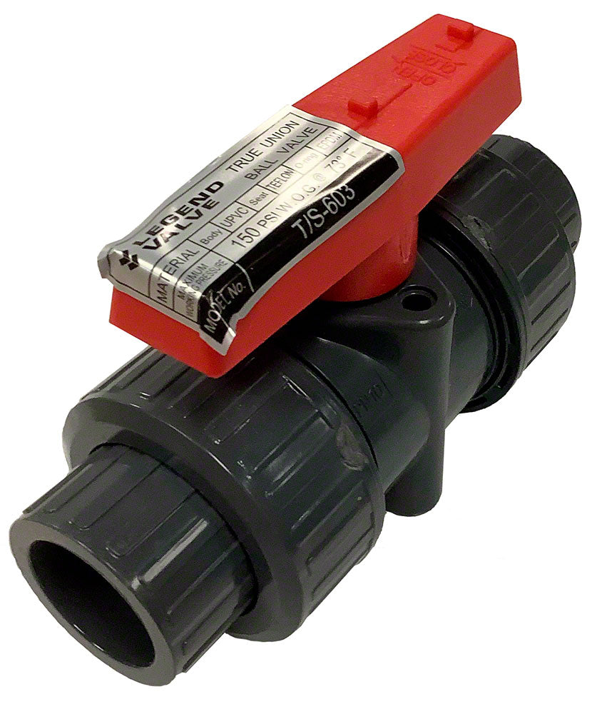 True Union PVC Ball Valve - 3/4 Inch FNPT x Solvent