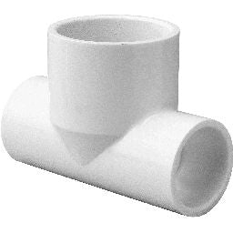 1 x 1 x 1-1/2 Inch Tee, Bullhead, Socket - Schedule 40 - 401-133