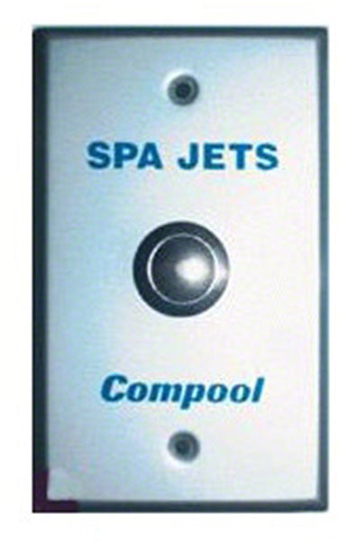 RCS1 - Compool Spa Jet Switch with Plate - Pentair