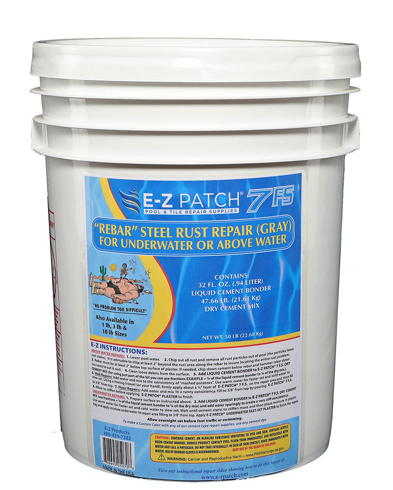 Rebar Rust Repair Gray - Fast Set - 50 lbs - EZ Patch - EZP7-50